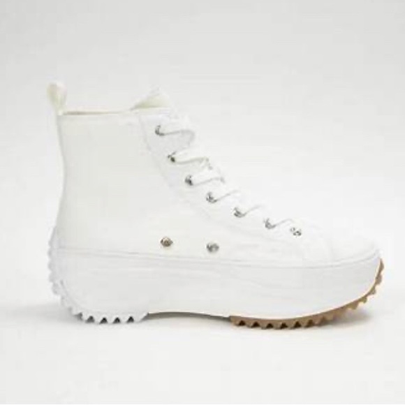 CCOCCI | Shoes | Ccocci White Platform Stacked Wedge Skater Sneaker ...